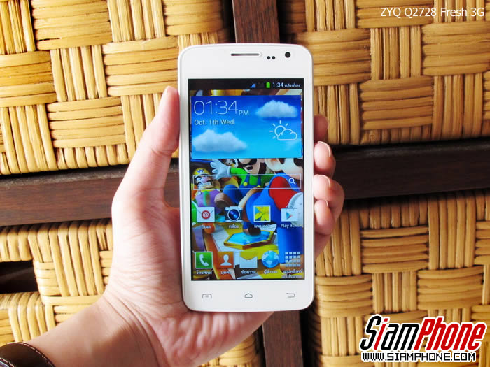 รีวิว ZYQ Q2728 Fresh 3G สมาร์ทโฟนหน้าจอ 4.5 นิ้ว กล้องถ่ายรูป 5 ล้าน ...