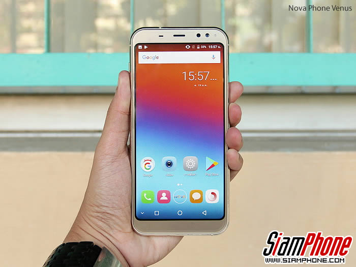 รีวิว Nova Phone Venus แอนดรอยด์โฟนหน้าจอ HD แบบ Full View กว้าง 5.7 ...