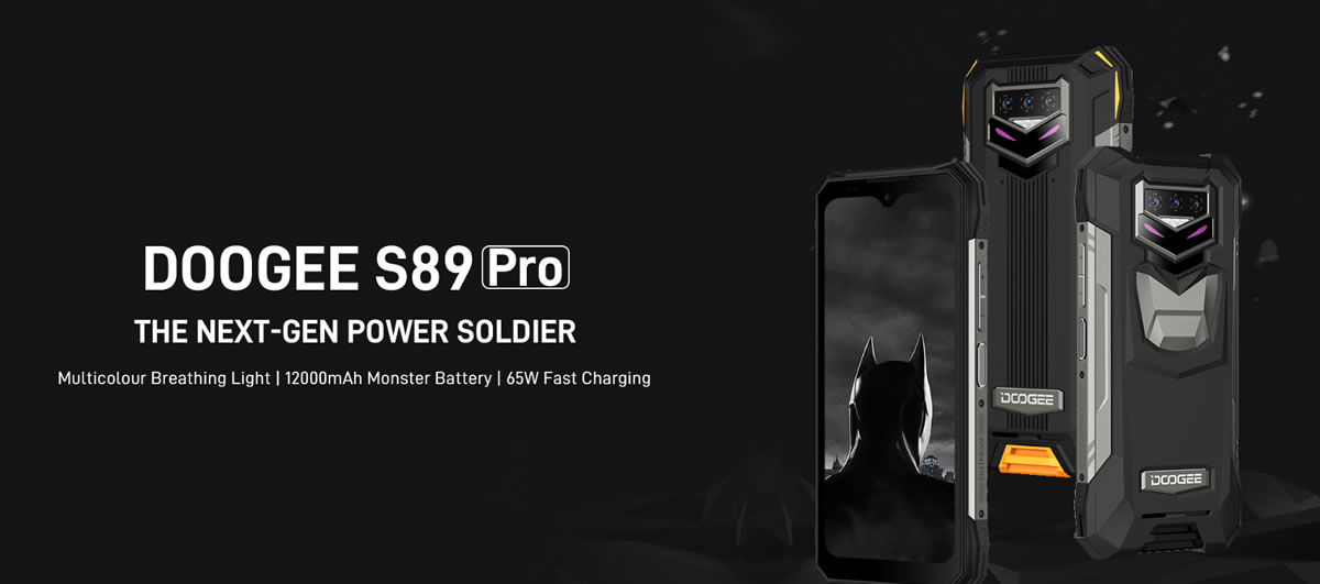 Doogee S89 Pro สมาร์ทโฟนพันธุ์อึด มีเลนส์ Night Vision แบตฯ 12000mAh ...