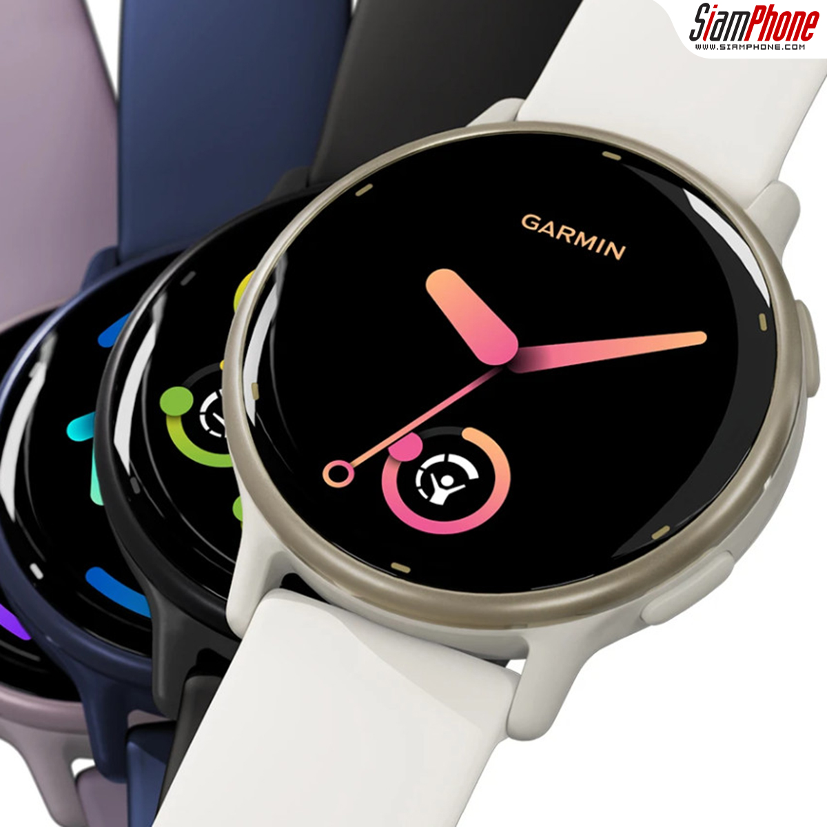 Garmin vivoactive 5 หน้าจอ AMOLED ขอบอะลูมิเนียม รองรับ NFC แบตเตอรี่นาน 11 วัน