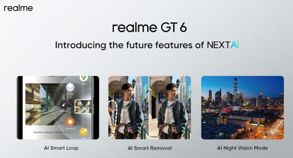 เผยข้อมูล 3 จุดเด่น NEXTAi ฟีเจอร์สุดฉลาดในสมาร์ทโฟน realme GT6 Series
